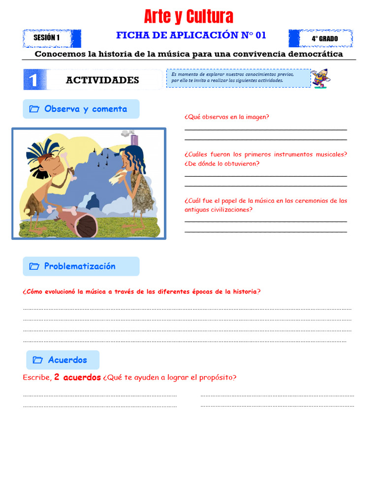 Ficha de Trabajo Arte y Cultura OCO | PDF | Educación en artes liberales