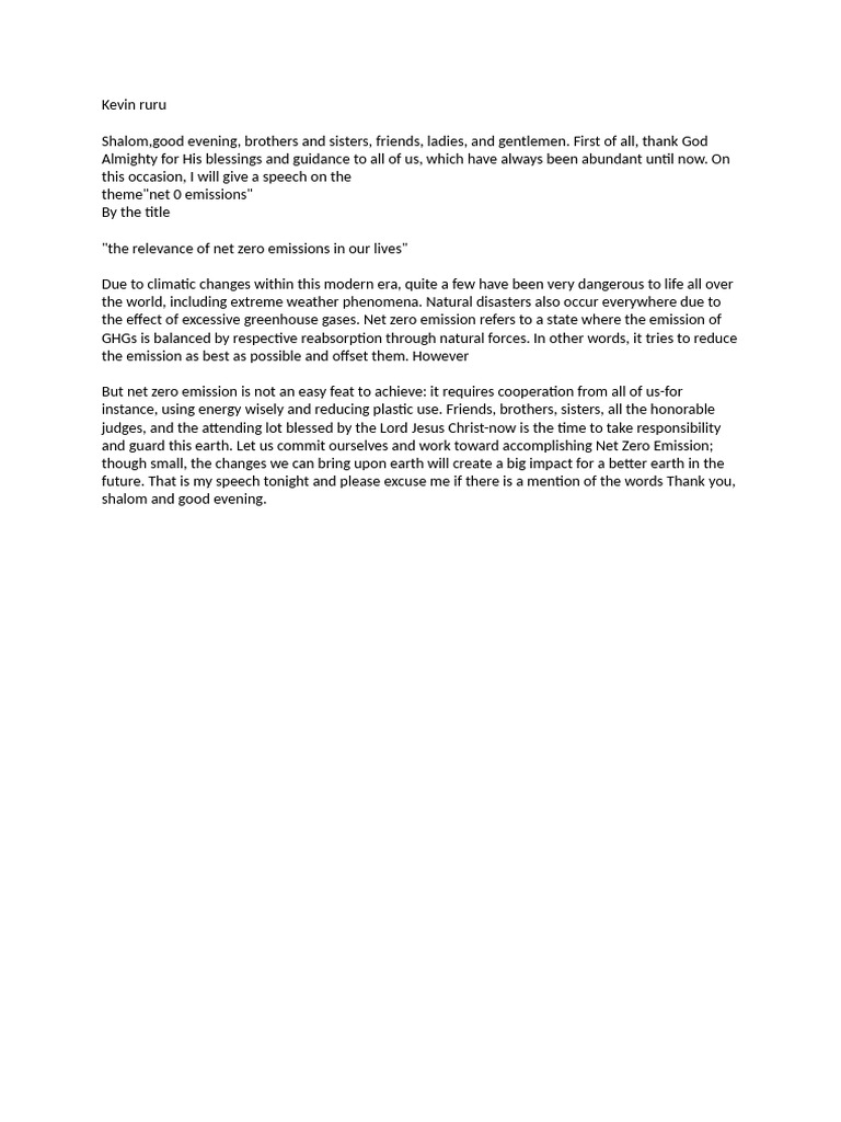 Pidato Kevin Ruru | PDF