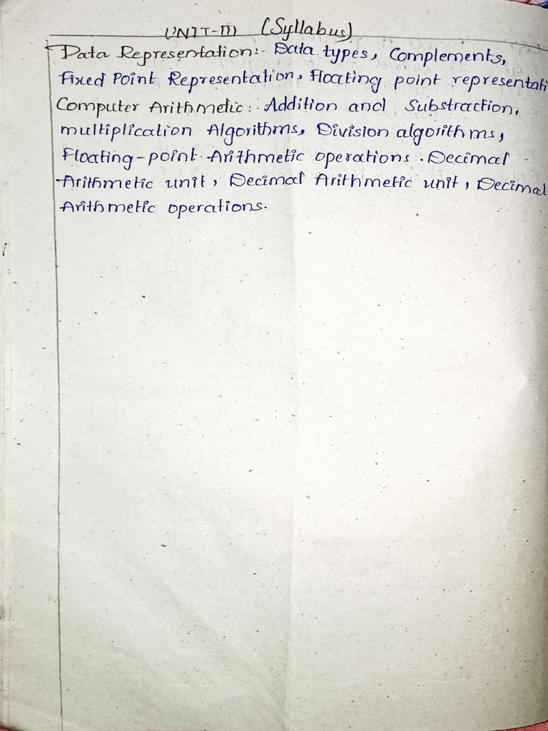 Coa Unit-3 Notes | PDF