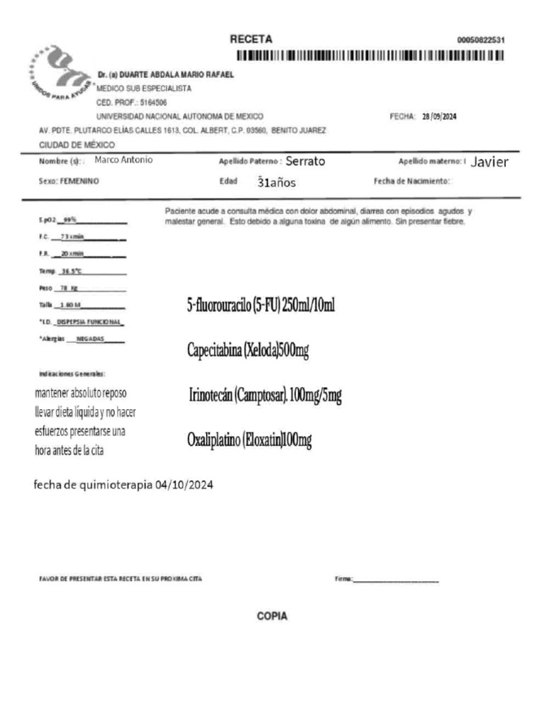 Documento receta | PDF