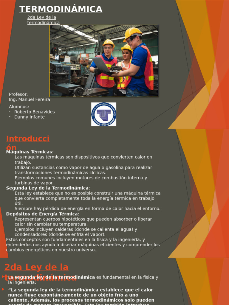 Termodinámica Roberto Benavides | PDF | Termodinámica | Máquina de vapor