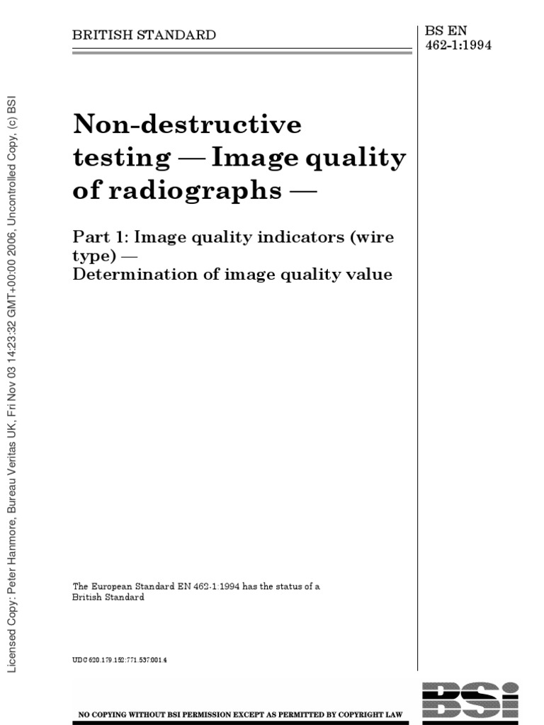 En 462-1 | PDF | Titanium | Nondestructive Testing