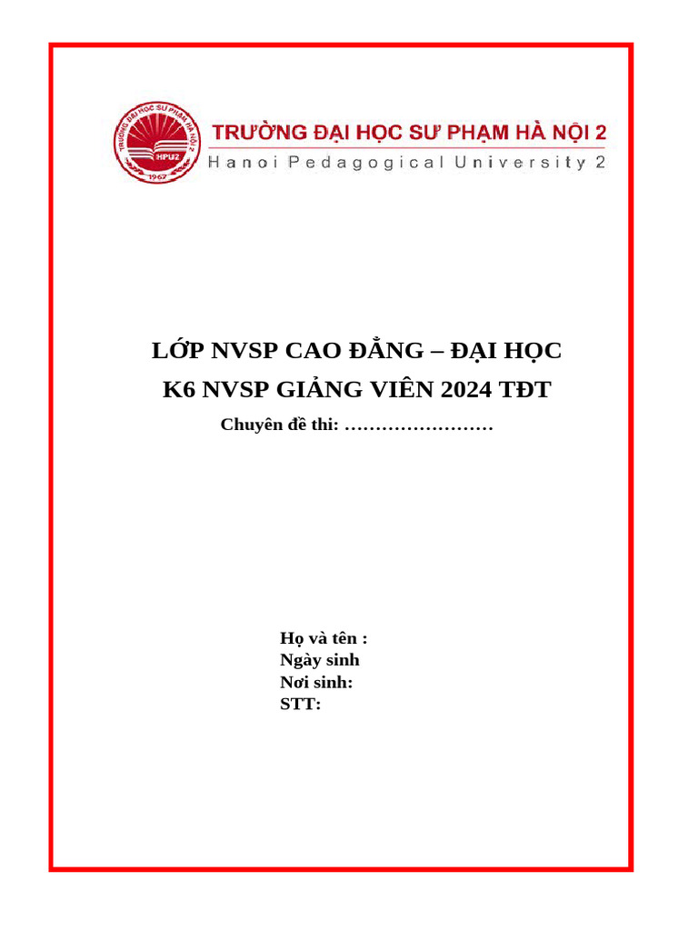 Bìa NVSP K6 | PDF