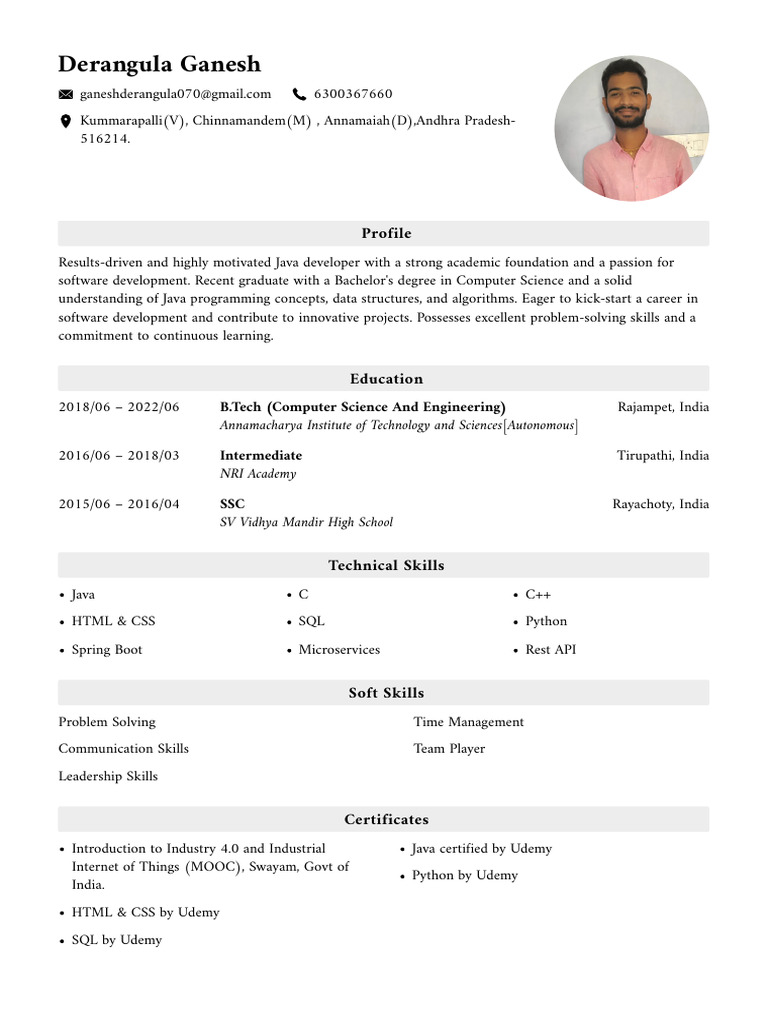 Derangula_Ganesh_ | PDF | Computing | Software Engineering