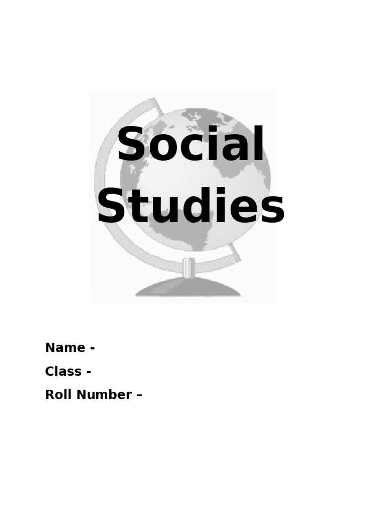 Social Studies | PDF