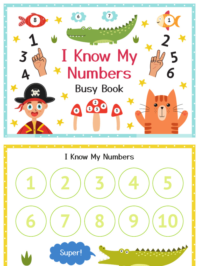 I Know My Number Busy Book | PDF | Birds | Birds Of Prey
