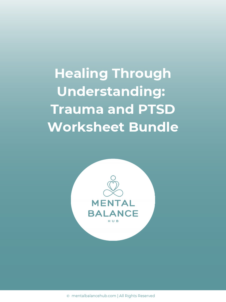 Trauma and PTSD Worksheets | PDF | Psychological Trauma | Dissociation ...