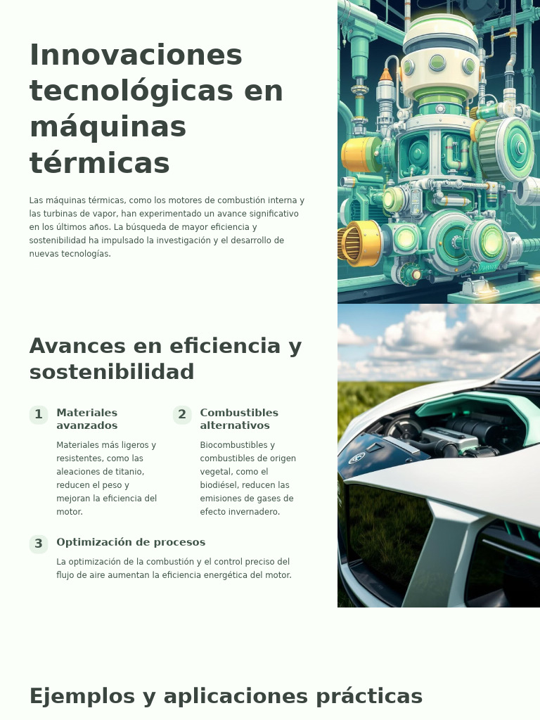 Innovaciones Tecnologicas en Maquinas Termicas | PDF