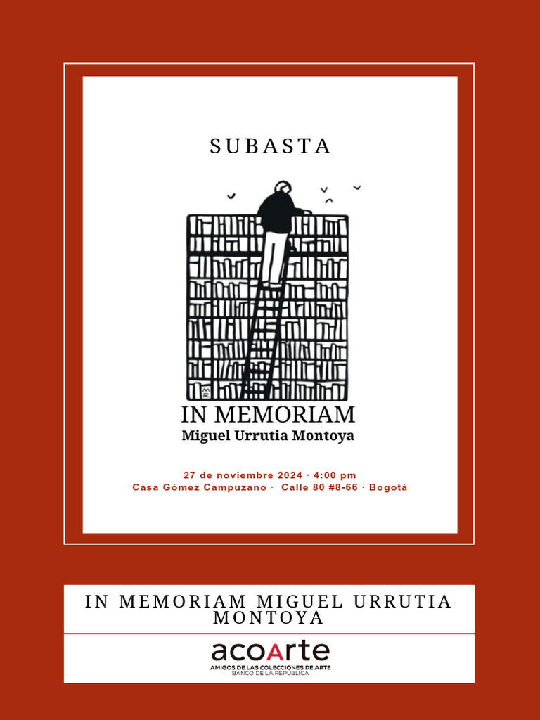 INMEMORIAN Miguel Urrutia Subasta | PDF | Subasta