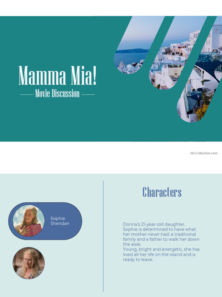 Mamma Mia - Movie discussion session | PDF