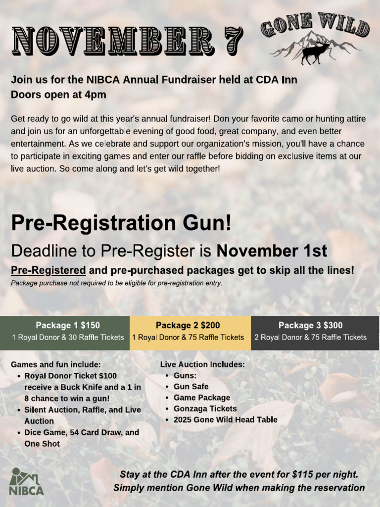 Gone Wild Pre Registration | PDF