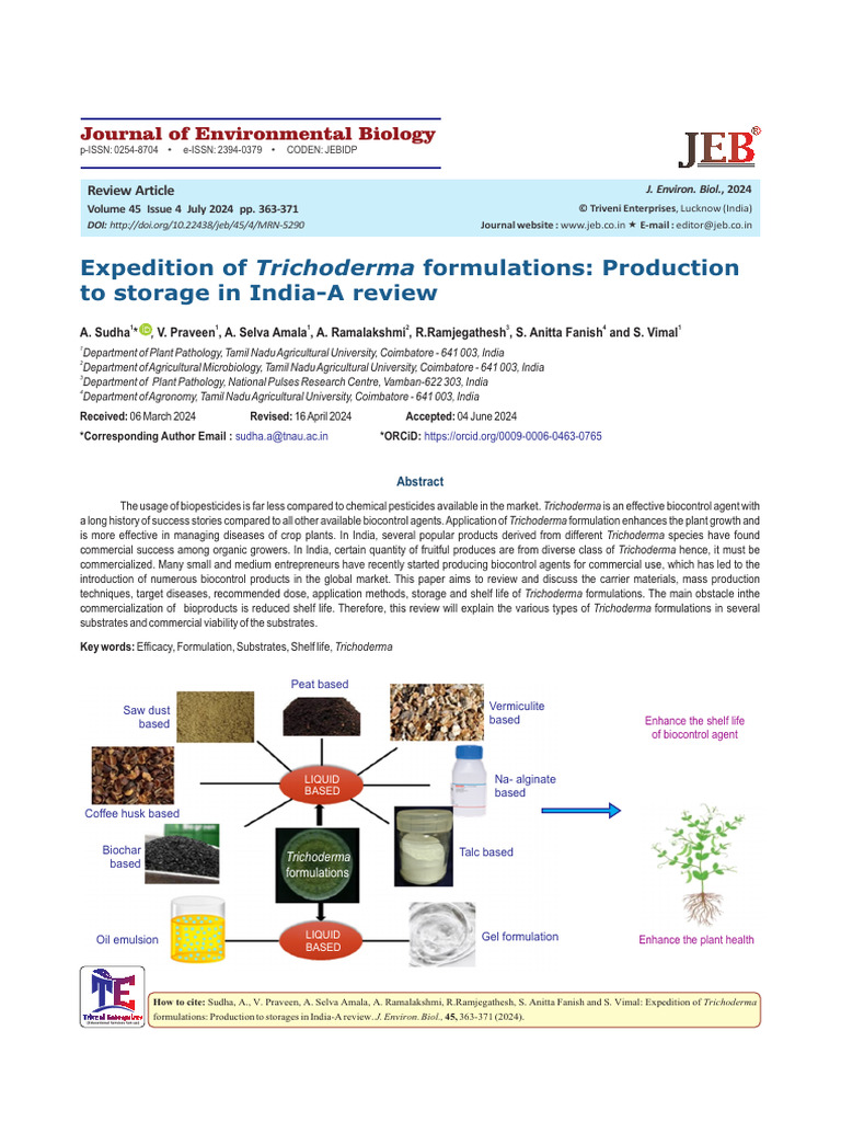 Expedition of Trichoderma Formulations | PDF | Agriculture | Biological ...