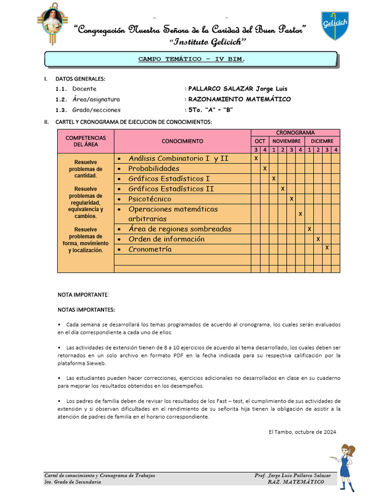 TEMARIO_IV_UNIDAD_5tO_SEC-_RM_2024 | PDF