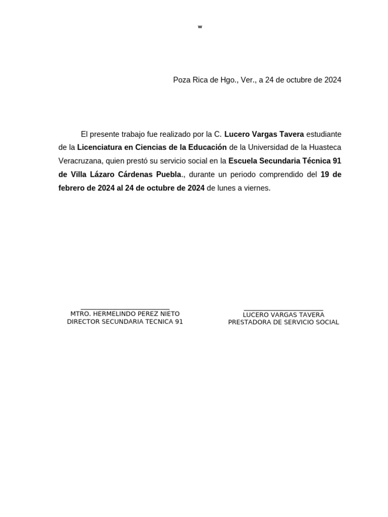 hoja de firmas | PDF