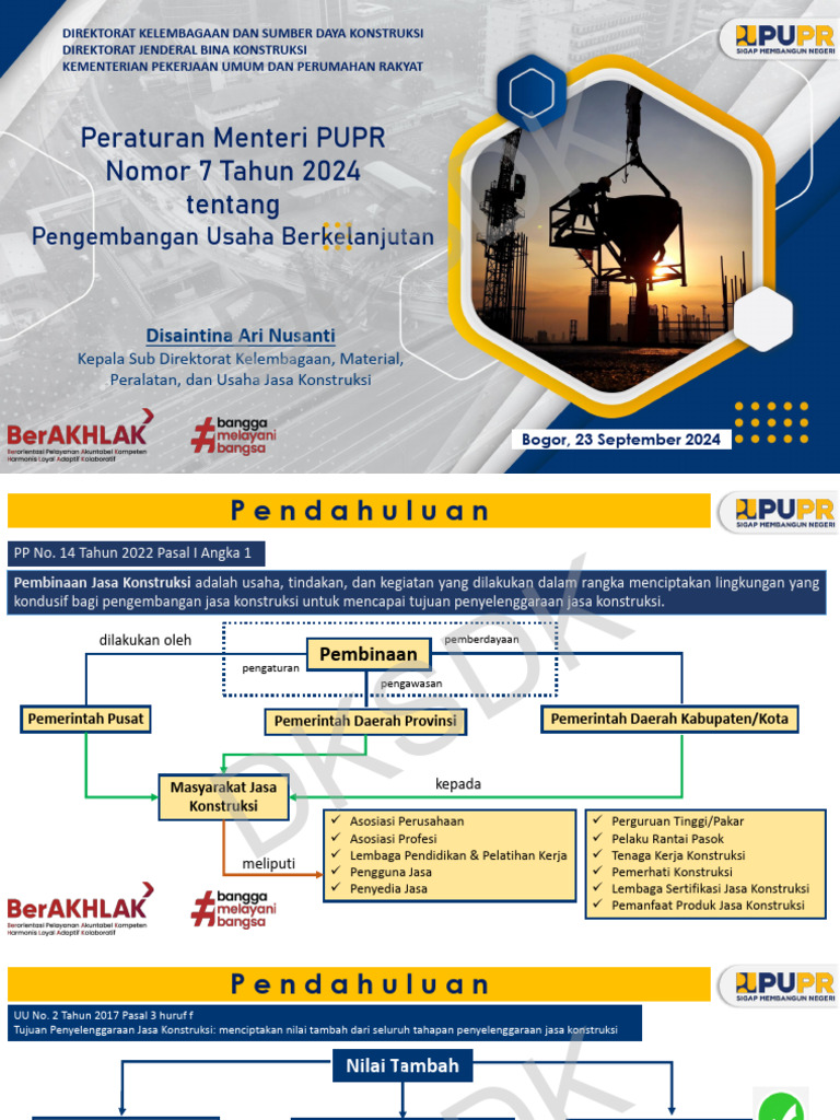 Materi Permen 7 2024 PUB Bogor 23092024 | PDF