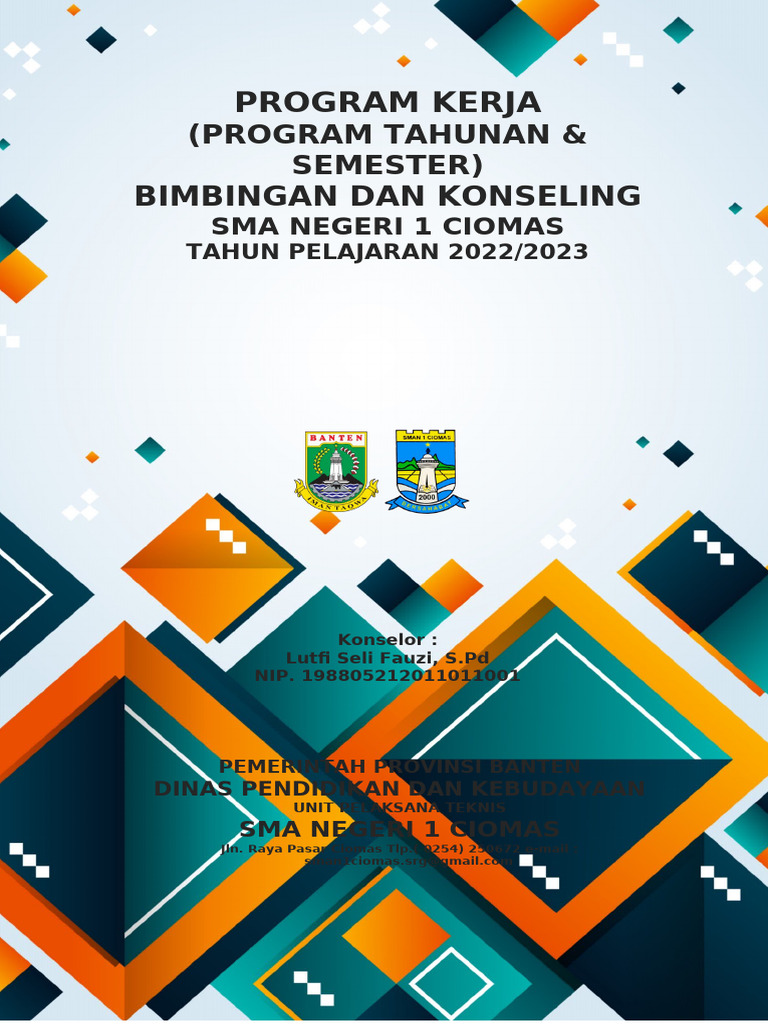 Program Bimbingan Konseling SMAN 1 Ciomas | PDF