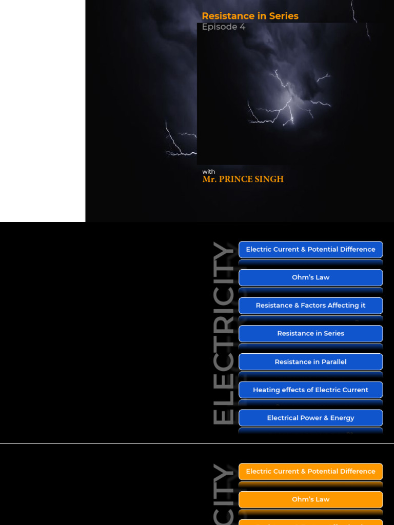 Series Resistance and Electric Current | PDF | Electrical Resistance ...