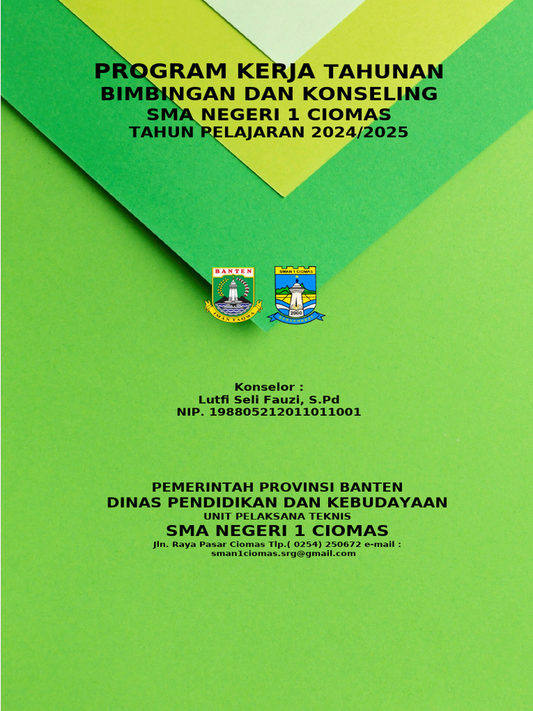 Program Bimbingan Dan Konseling 2024-2025 | PDF