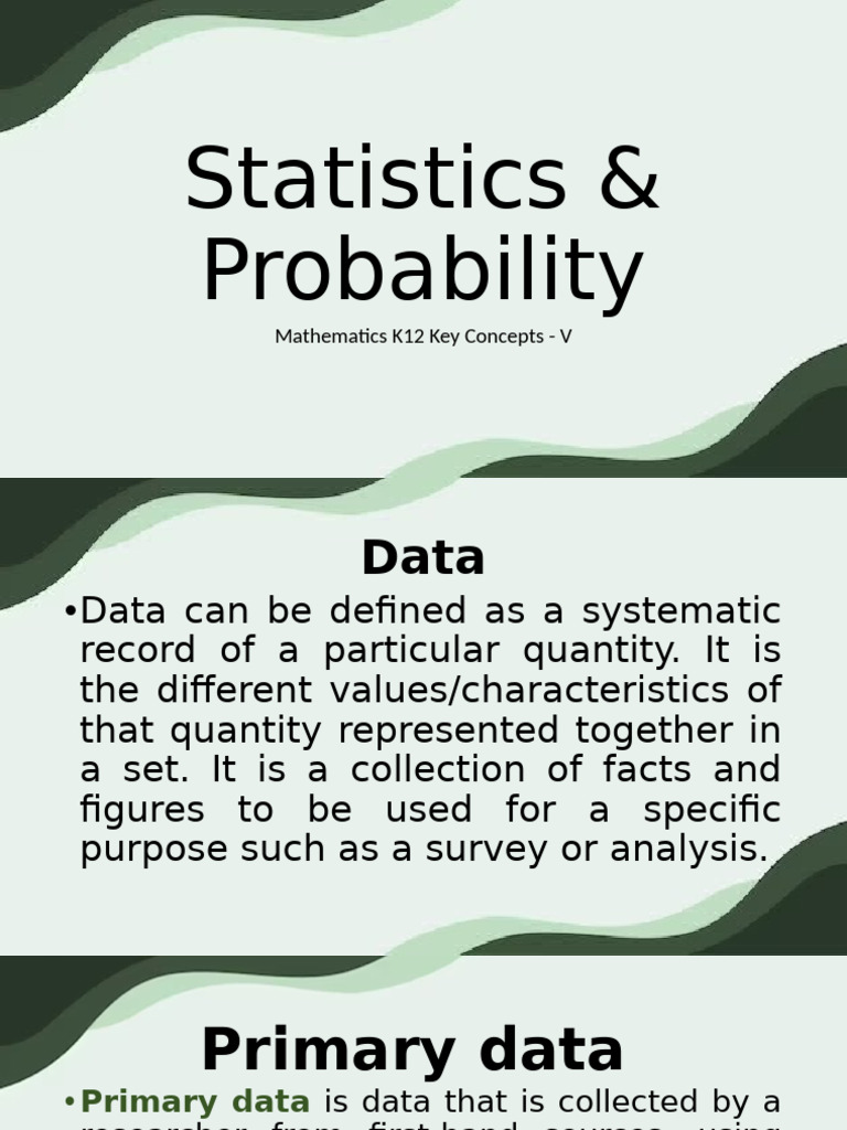 BEED 7 W6 Statistics Probability | PDF | Data | Statistics