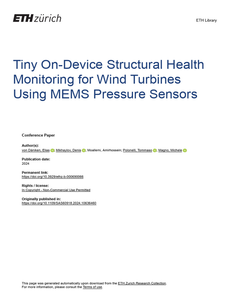 SAS Wind Turbines Pressure Sensors | PDF | Nature