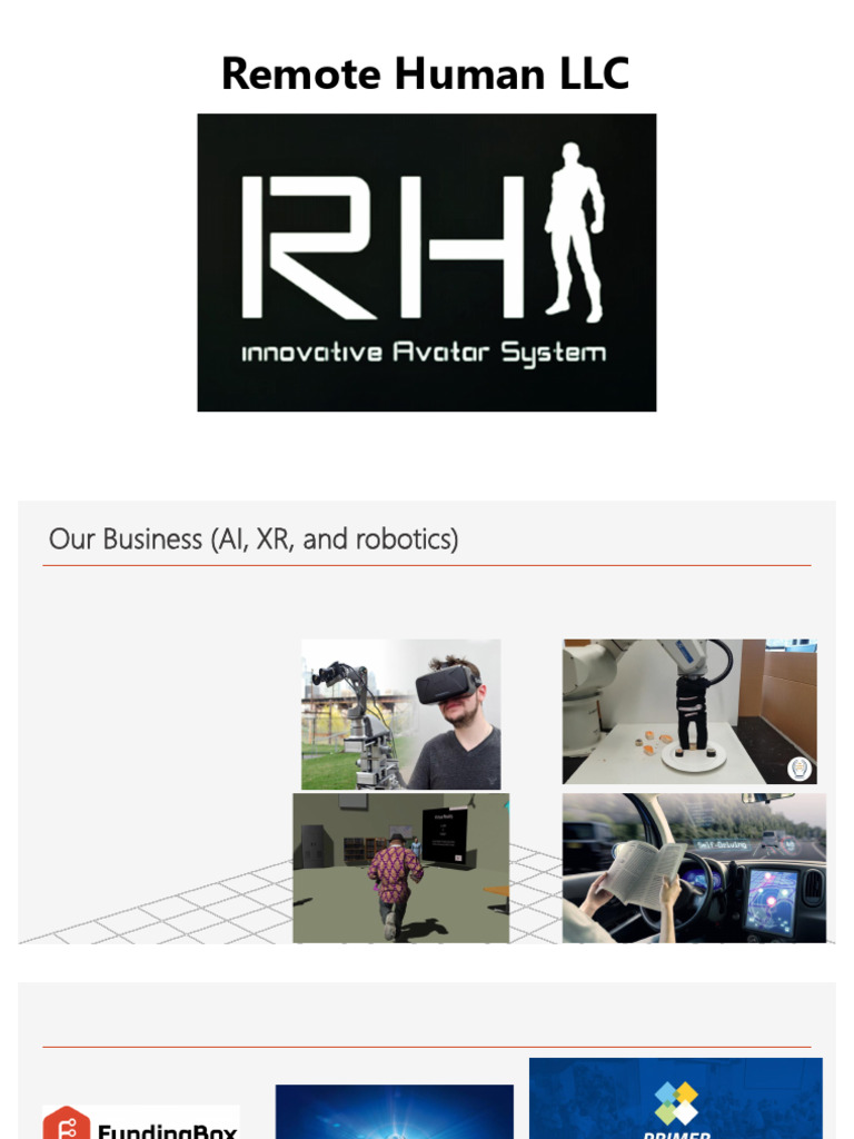Remote Human, Presentation | PDF | Robot | Robotics