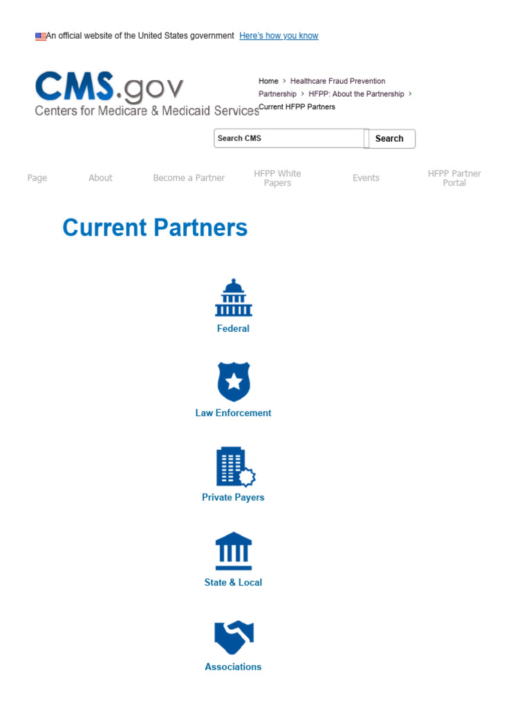 Current HFPP Partners _ CMS (1) | PDF | Blue Cross Blue Shield ...