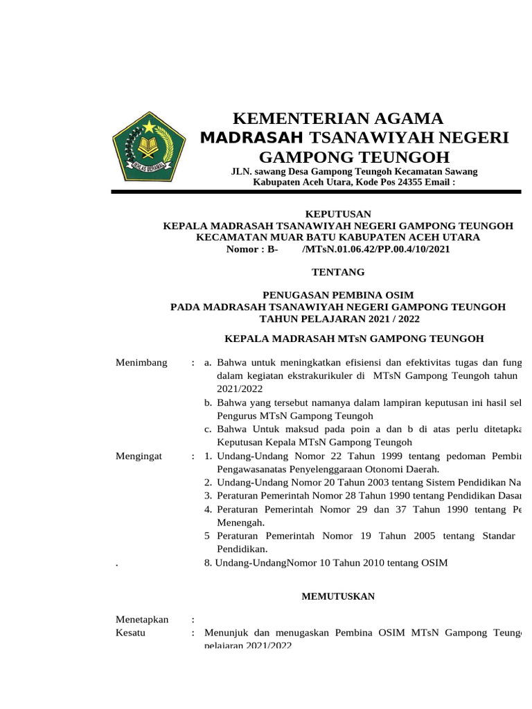 SK Pembina OSIM | PDF