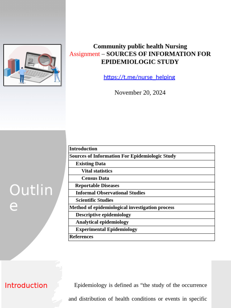 Sources of Information For Epidemiologic Study | PDF | Epidemiology | Cohort Study