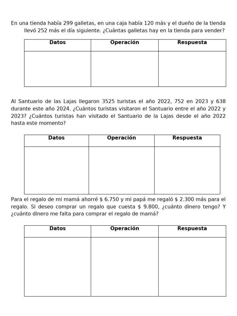 Problemas de matemáticas y soluciones | PDF
