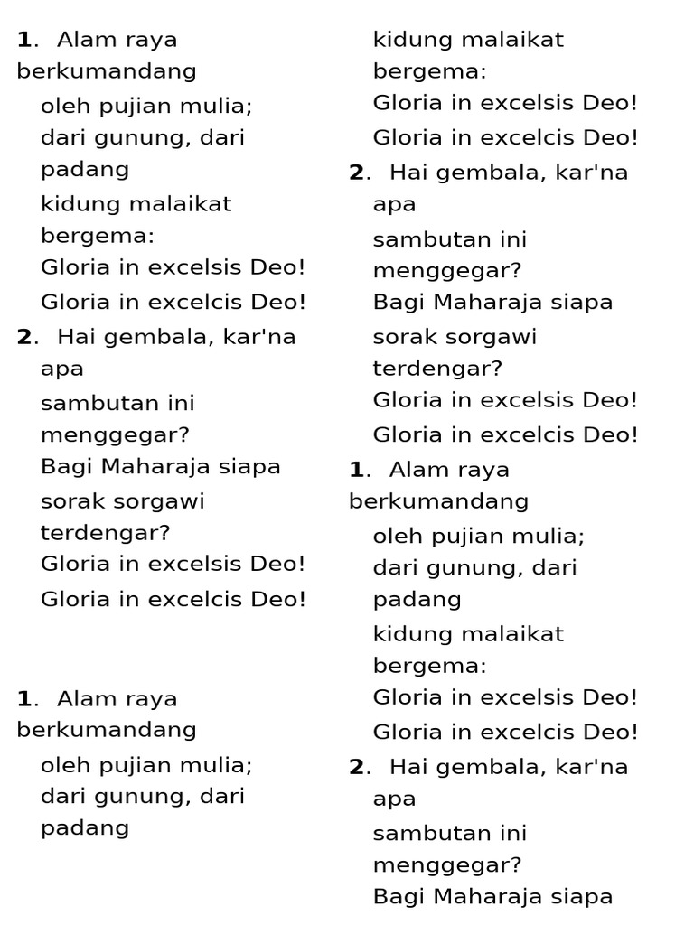 Alam Raya Berkumandang | PDF