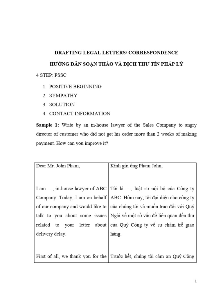 Legal Correspondence | PDF