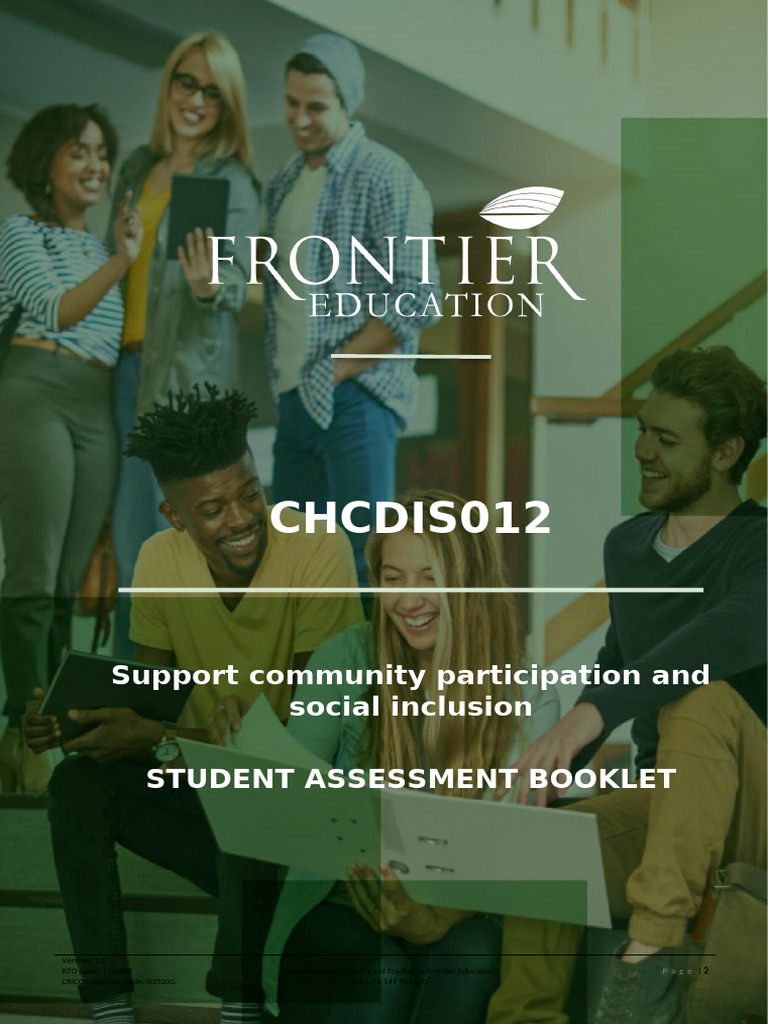 Assessment Booklet CHCDIS012 | PDF
