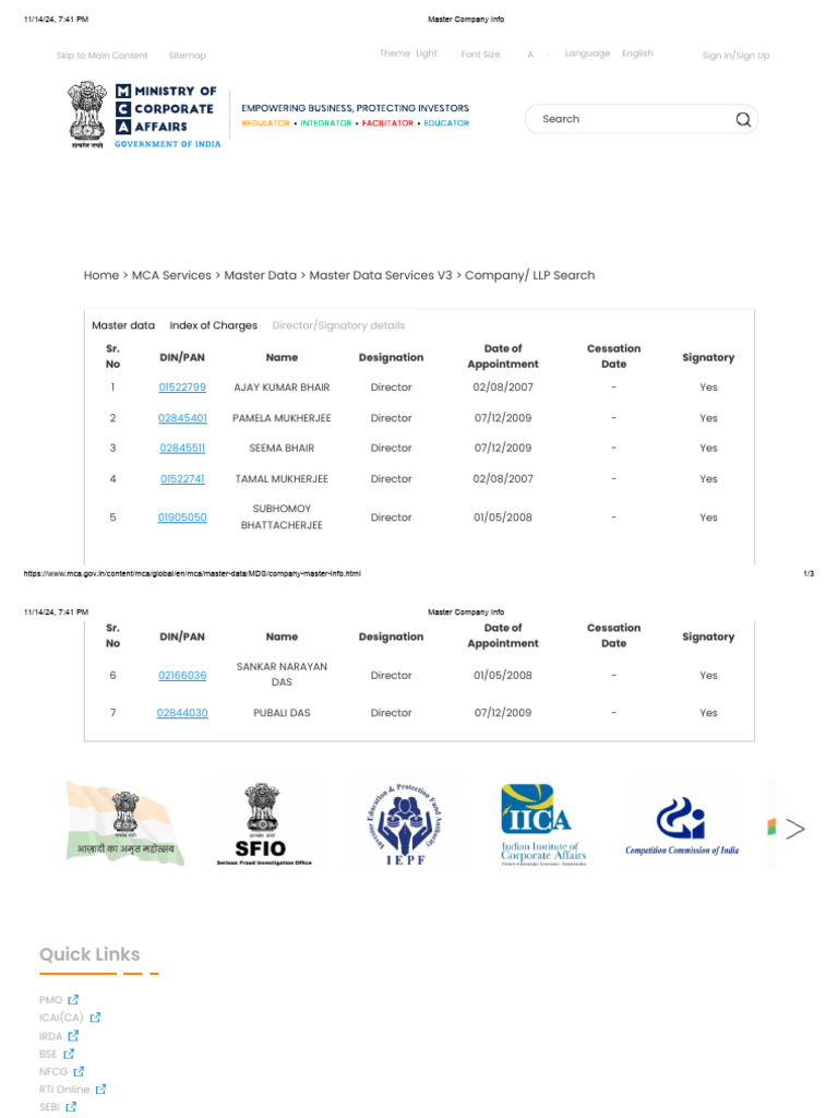 Master Company Info_2 | PDF