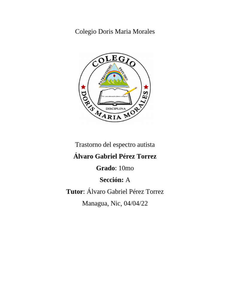 Trastorno del Espectro Autista: Guía Completa | PDF | Espectro autista ...