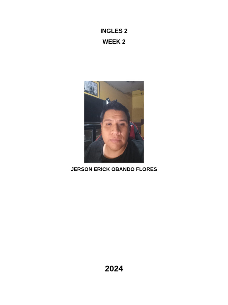 English2 Week 4 | PDF