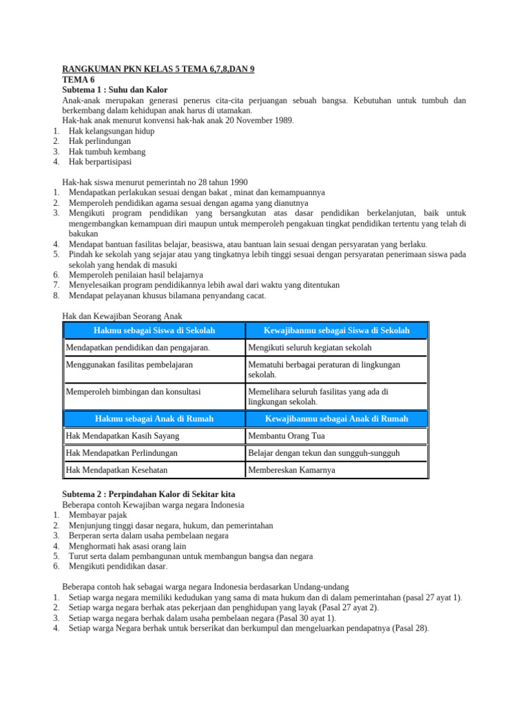 RANGKUMAN PKN | PDF