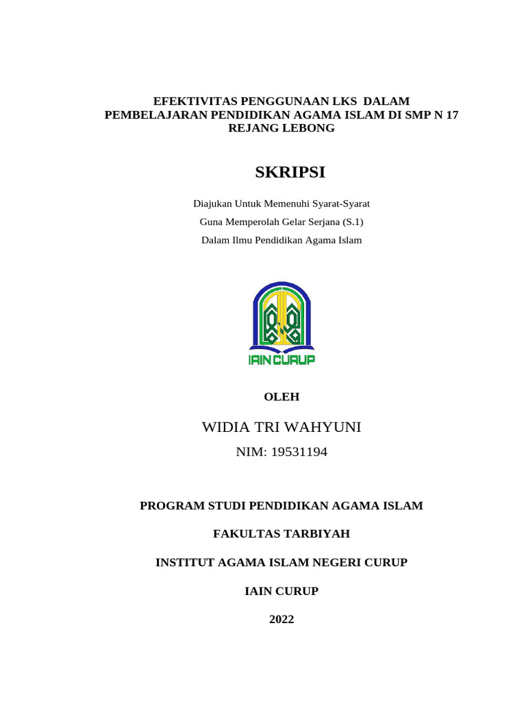 REVISI SKRIPSI BAB II | PDF