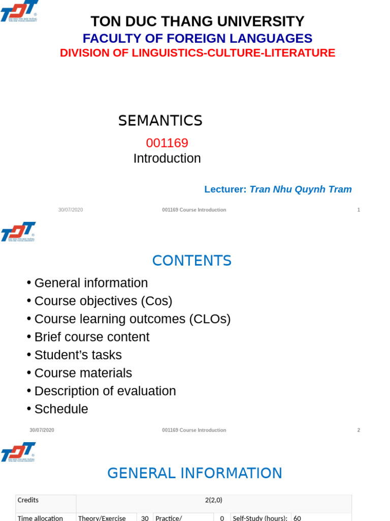 001169_ngu Nghia Hoc_intro - Semantics | PDF | Semantics | Semiotics