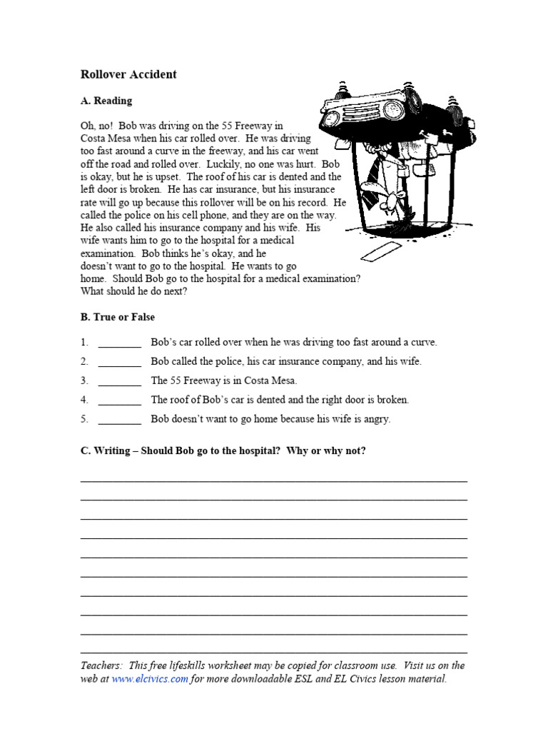 Rollover Accident Scenario Analysis | PDF