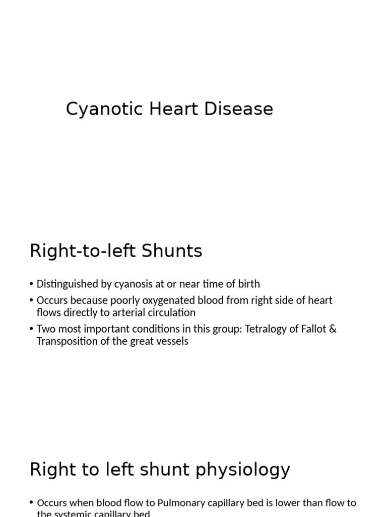 Understanding Cyanotic Heart Disease | PDF | Heart | Heart Valve