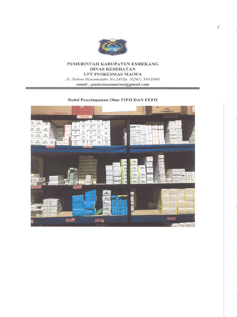 3.10.B.4 Bukti Penyimpanan Obat Fifo Fefo | PDF