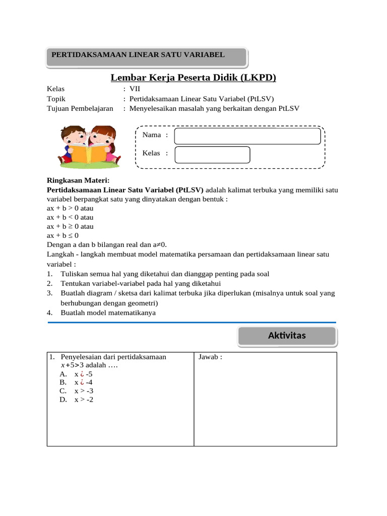 LKPD PTLSV Interval | PDF