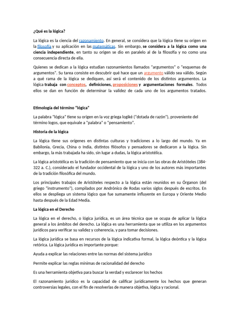 Qué es la lógica | PDF | Lógica | Daños y perjuicios