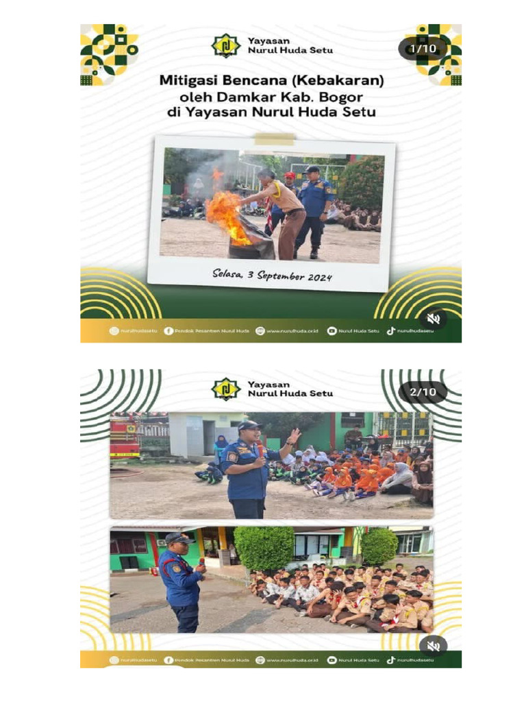 Dokumentasi pelaksanaan Kegiatan Damkar | PDF