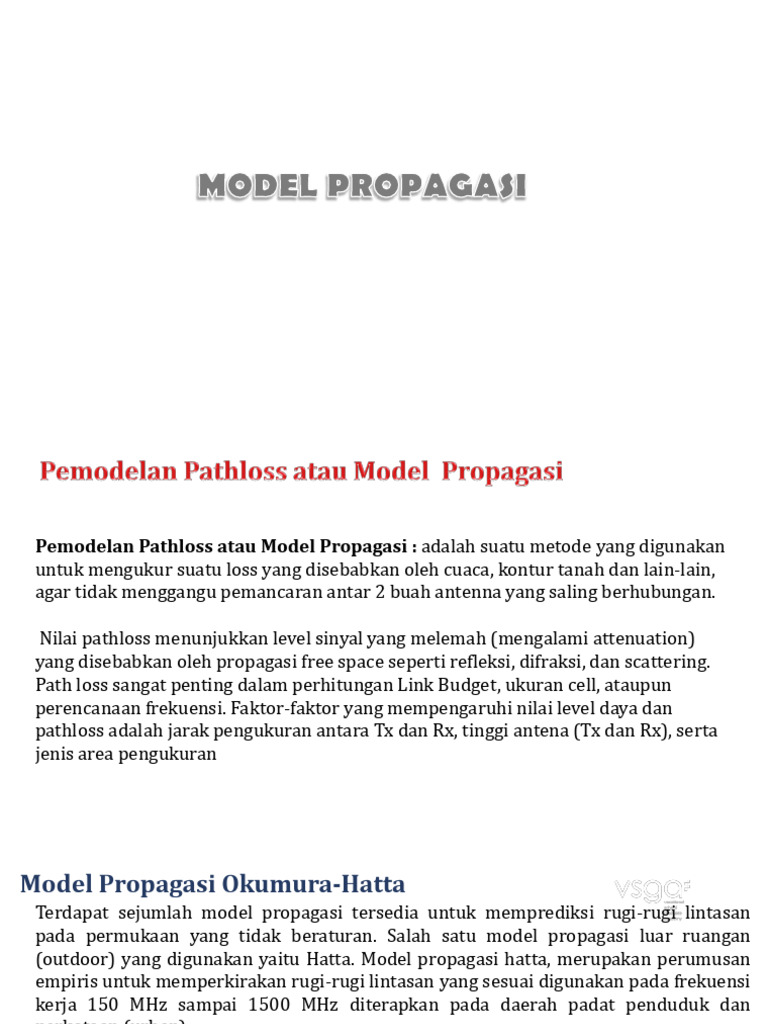 Model Propagasi | PDF