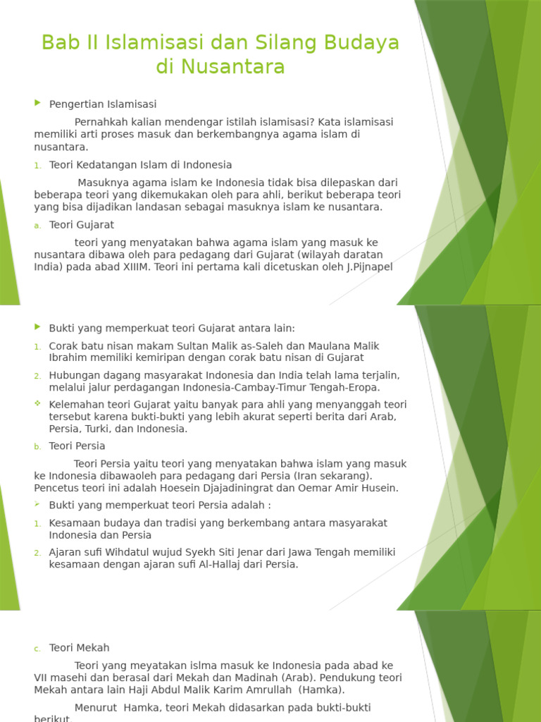 Bab II Islamisasi Dan Silang Budaya Di Nusantara | PDF
