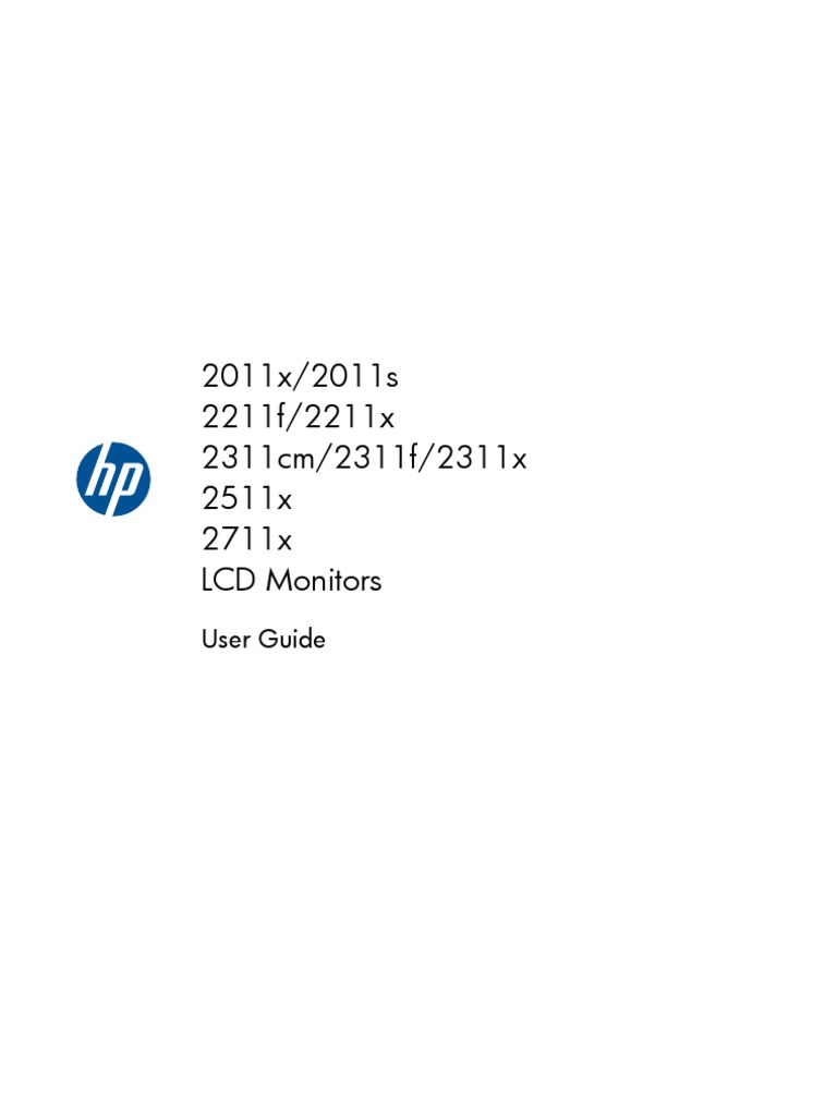 HP 2711x Docs and Software | PDF | Computer Monitor | Hdmi