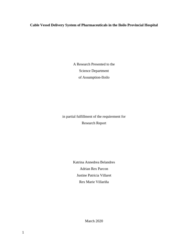 Belandres Parcon Villaret Villariña.final | PDF | Hospital | Health Care