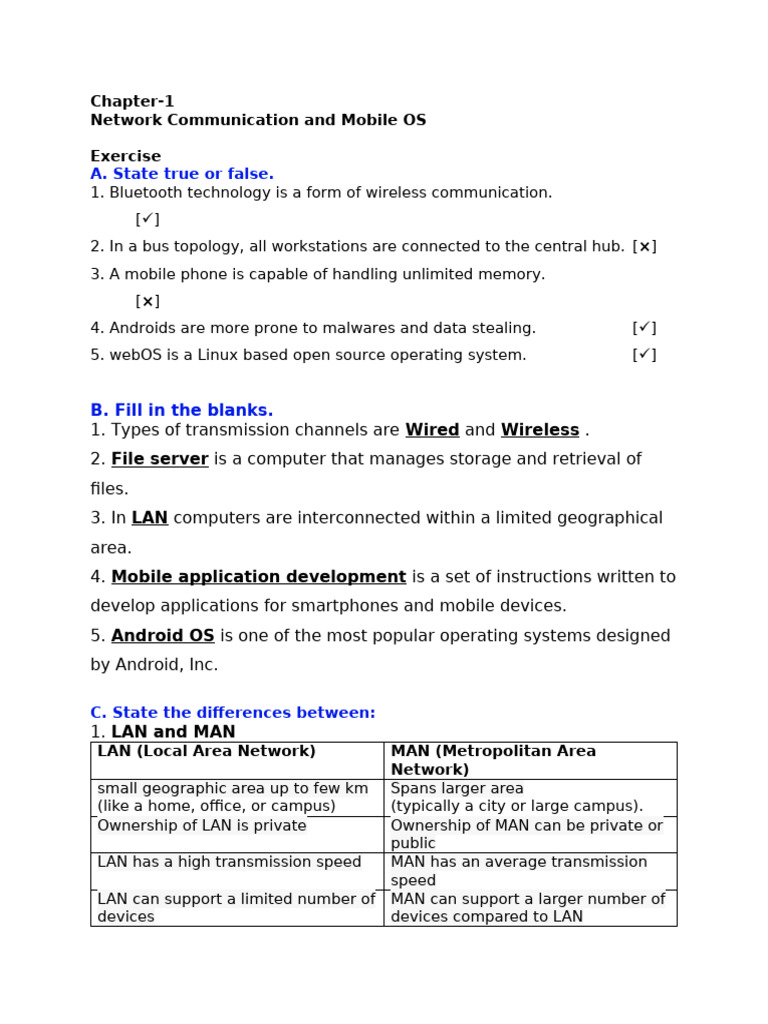 Grade 7 Chapter-1 Notes caie-pssemr | PDF | Computer Network | Network ...
