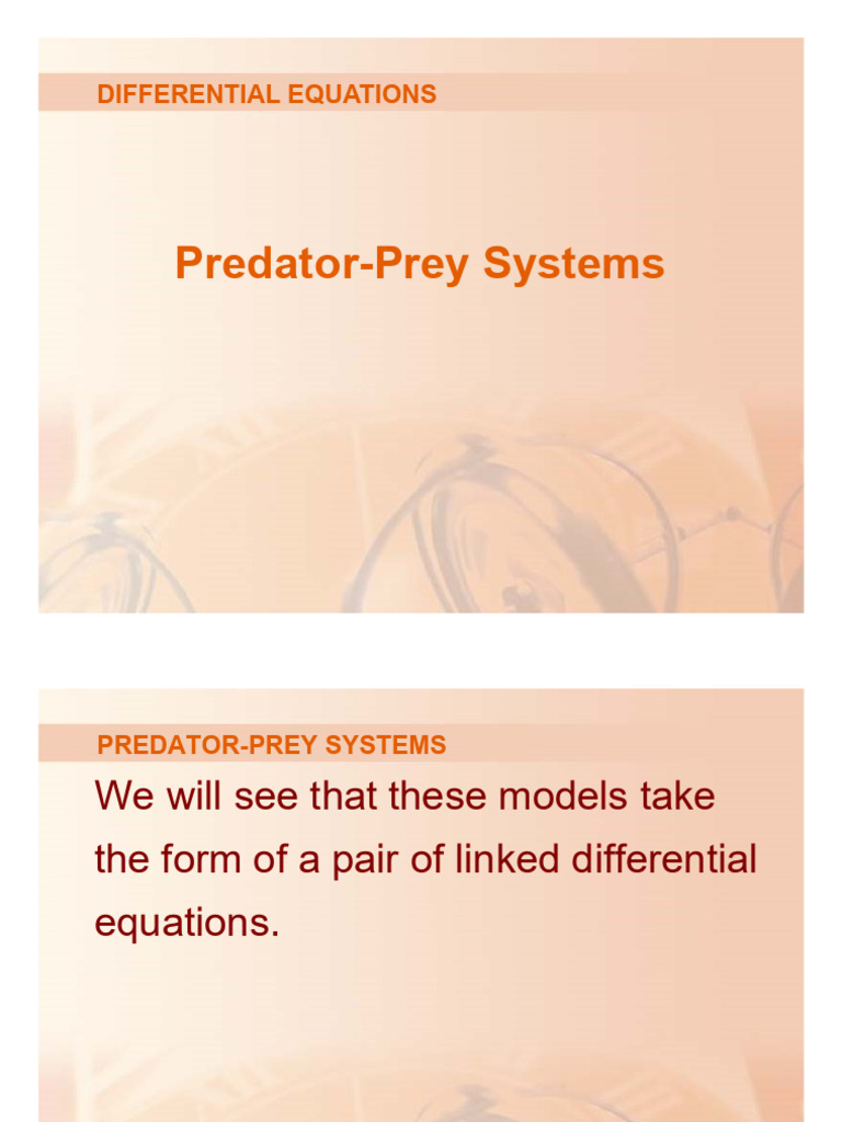 Prey Predator | PDF | Predation | Applied Mathematics